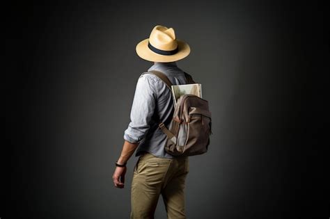 Premium Ai Image Man Holding Passport