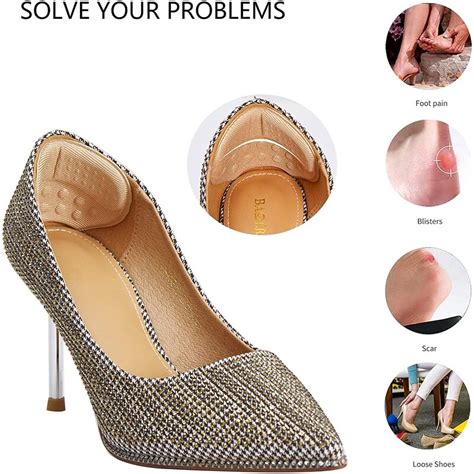 하이힐 스티커 프로텍터 패드 안티 슬립 조정 크기 접착제 힐 컵 통증 완화 풋 케어 삽입 신발 여성용 Insoles 신발 액세서리