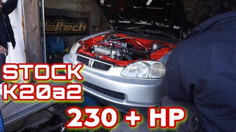 Stock K20a2 230 Hp Youtube