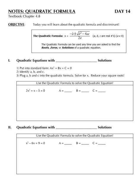 14 Quadratic Formula Download Free Pdf Quadratic Equation