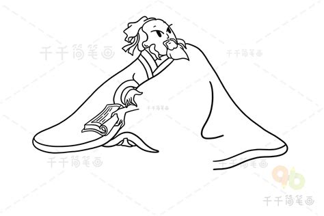东汉末年儒家学者 郑玄简笔画 古代人物简笔画