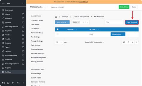 How To Set Up Webhook In Invoice Ninja Ottokit