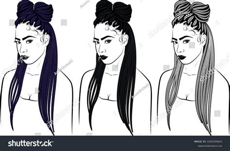 Sketches Anime Girl With Braids