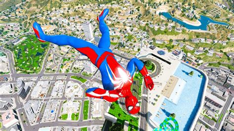 GTA 5 Spiderman Epic Jumps Compilation PART 37 GTA V Fails Funny