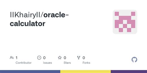 Github Iikhairyiioracle Calculator