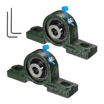 Uxcell 2pcs UCP201 Pillow Block Bearings 12mm Bore Self Alignment