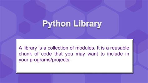 Python Libraries And Modules Pptx