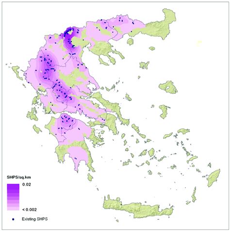 Existing Shps Plants And Their Territorial Density Plantskm 2 2020