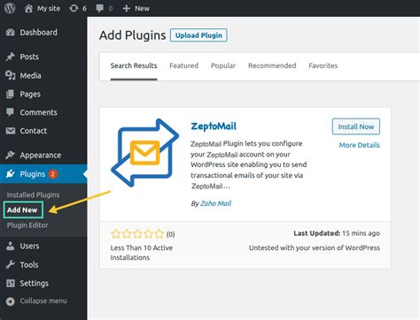 从 Wordpress 网站发送事务性电子邮件 Zeptomail