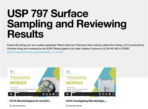 Rxinsider Usp 797 Surface Sampling And Reviewing Results