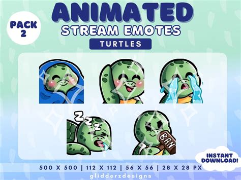 Turtle Animated Emote Twitch Animated Turtle Twitch Emotes Turtle