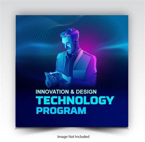 Premium Vector Technology Social Media Poster Design Template