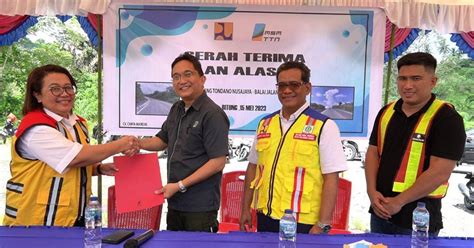 Pt Ttn Sukses Bangun Jalan Penghubung Minut Bitung Sekaligus Serahkan Langsung Ke Bpjn