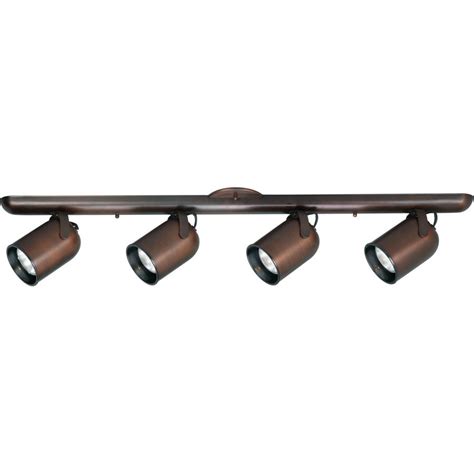 Shop Progress Lighting Directional 4 Light 36 In Urban Bronze Track Bar