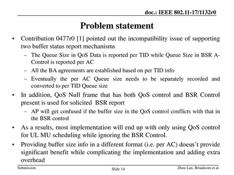Comment Resolution On Bsr Cid Ppt Download