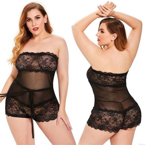 Photo Sexy Nuisette En Dentelle Sans Bretelles Grande Taille Vêtements