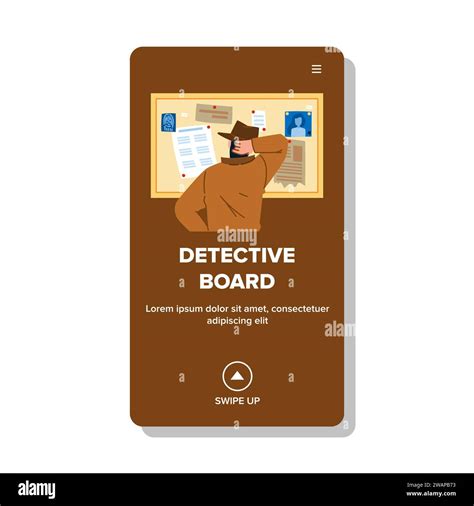 Criminal Detective Board Vector Stock Vector Image And Art Alamy