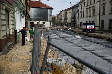 Kraków Zobacz jak wygląda przebudowa ulicy Krakowskiej i mostu