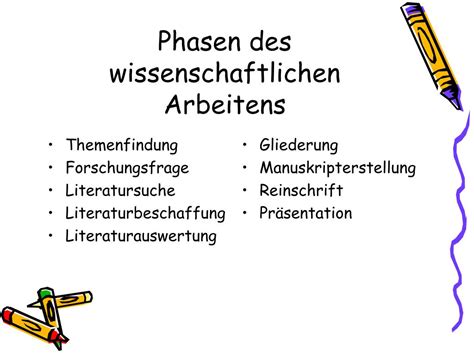 PPT Einführung in das wissenschaftliche Arbeiten PowerPoint