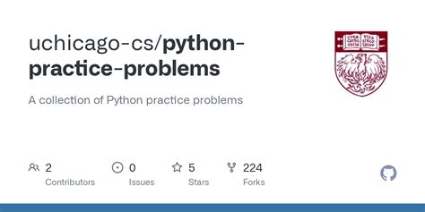 GitHub Uchicago Cs Python Practice Problems A Collection Of Python Practice Problems