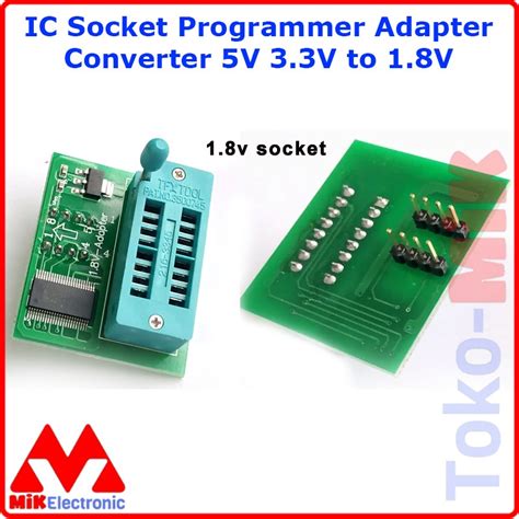 Jual Ic Socket Programmer Adapter Converter 5v 3 3v To 1 8v Flash Bios Shopee Indonesia