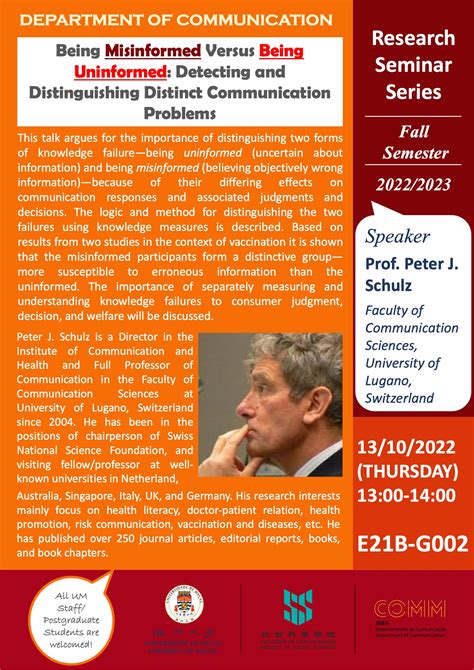 Fss Dcom Research Seminar Being Misinformed Versus Being Uninformed