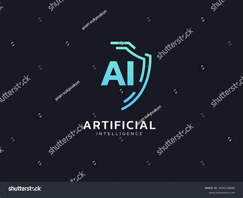 Ai Technology Data Protection Shield Lines Stock Vector Royalty Free 2435138089 Shutterstock