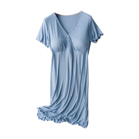 Itsun Maternity Dresswomens Solid V Neck Short Sleeve Breastfeeding