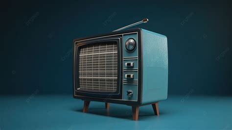 3d 렌더링에서 파란색 배경 빈티지 Tv 종이 예술 흰색 질감 질감 배경 배경 일러스트 및 사진 무료 다운로드 Pngtree