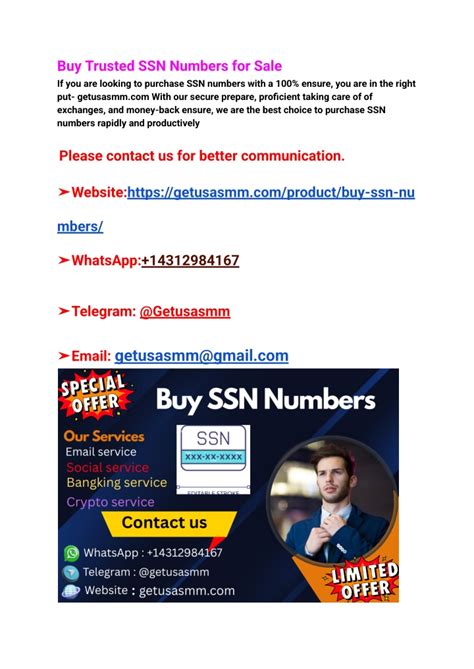 Ppt Buy Trusted Ssn Numbers For Sale Instant And Secure Powerpoint Presentation Id 14250488