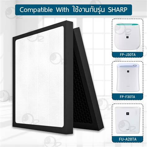 Orz ไส้กรอง Sharp กรองฝุ่น ฟิลเตอร์ เครื่องฟอกอากาศ แผ่นกรองอากาศ Replacement Filter Fz