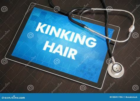 Kinking Hair Cutaneous Disease Diagnosis Medical Concept On Ta Stock