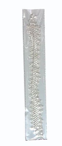 Traditional Kundan Polished Ladies Sterling Silver Artificial Anklets