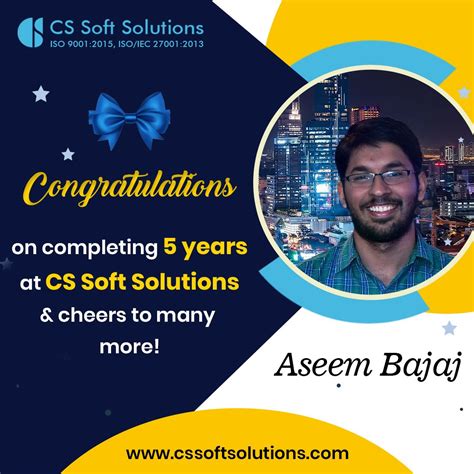 Cs Soft Solutions India Pvt Ltd On Linkedin Workanniversary