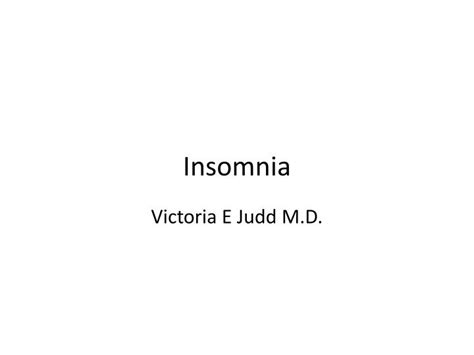 Ppt Insomnia Powerpoint Presentation Free Download Id2889659