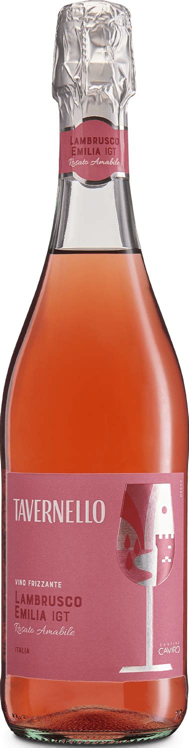 Lambrusco Rosato Amabile Tavernello N°1 Wine In Italy