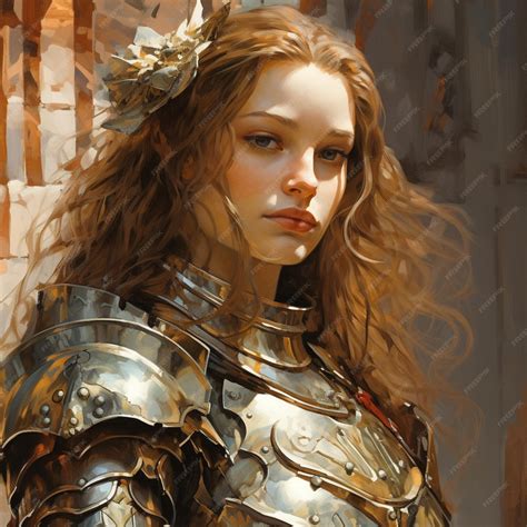 Premium Photo Fantasy Portrait Of Armored Female Halfling