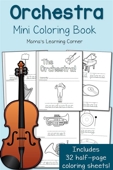 Orchestra Coloring Pages Mamas Learning Corner
