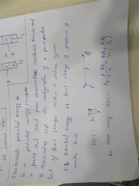 Electrostatic Potential Energy Calculate The Electrostatic Potential