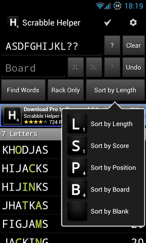 Scrabble Helper Amazon De Appstore For Android