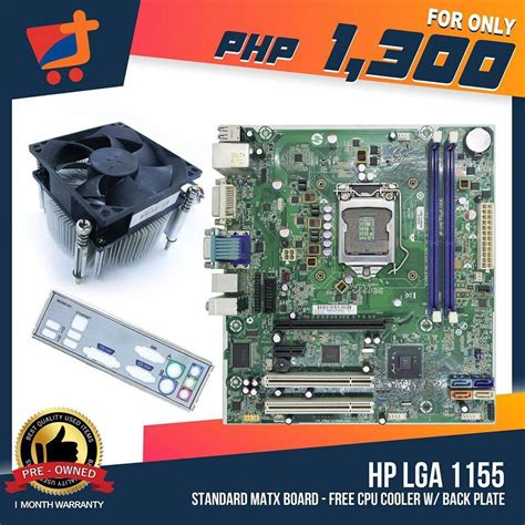 Hp Lga 1155 2nd Gen Motherboard Shopee Philippines