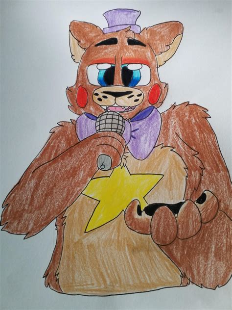Rockstar Freddy Drawing By Kattren On Deviantart
