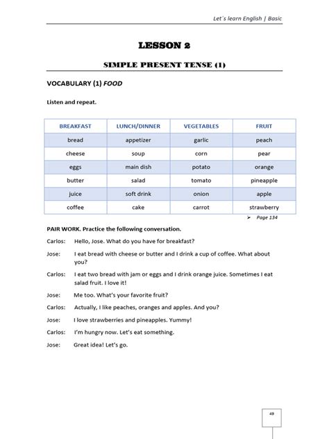 book inglés i basic unit 1 2 3 y 4 basic lets learn english book 49 57