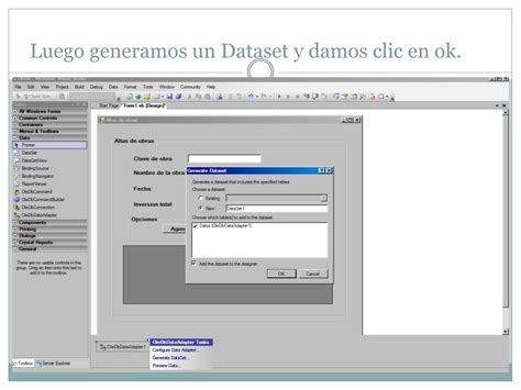PPT MANUAL PARA CREAR BASES DE DATOS EN VISUAL STUDIO PowerPoint Presentation ID 2089219