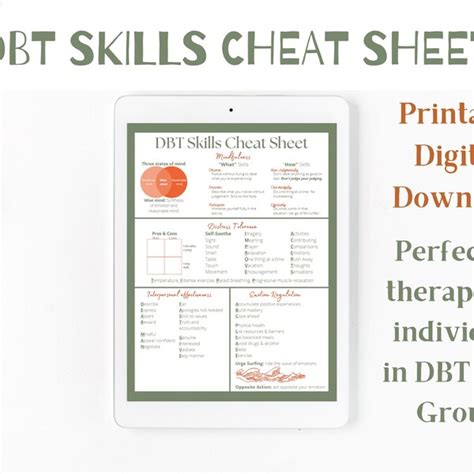 Dbt Cheat Sheet Poster Etsy