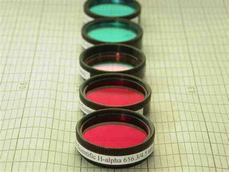 Astronomy Filters Commonly Used Custom Scientific