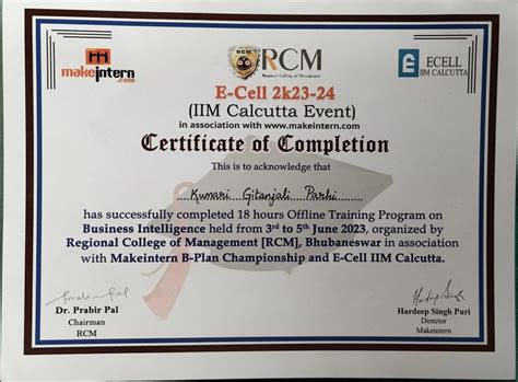 Successfully Completed My 3 Days Training Program On