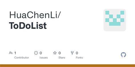 GitHub HuaChenLi ToDoList