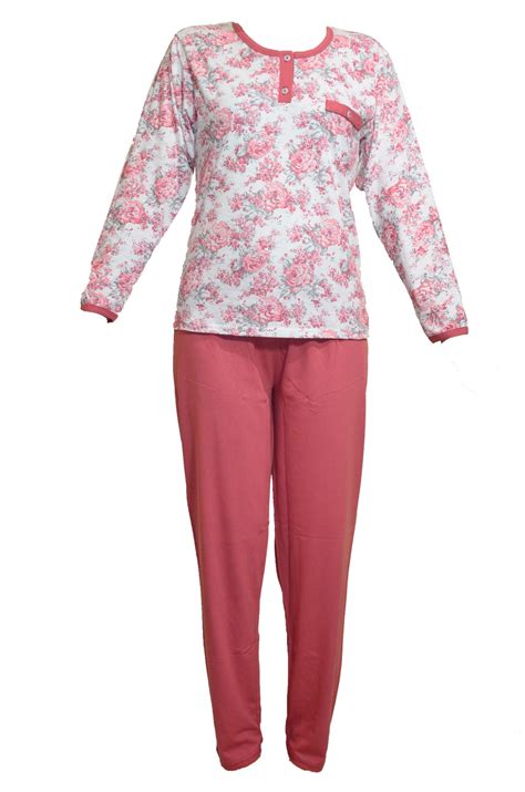 Дамска пижама дълъг ръкав Рози 11591 Дамски пижами Пижами дълъг