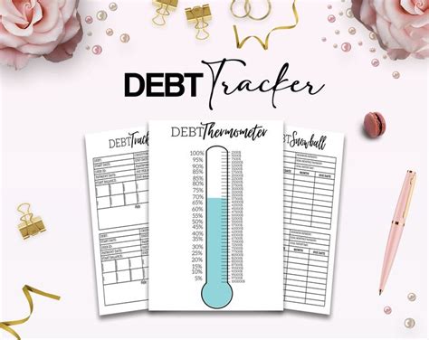 Dept Tracker 3 Editable Canva Templates For Journal Canva Kdp Editable Interior To Track Your